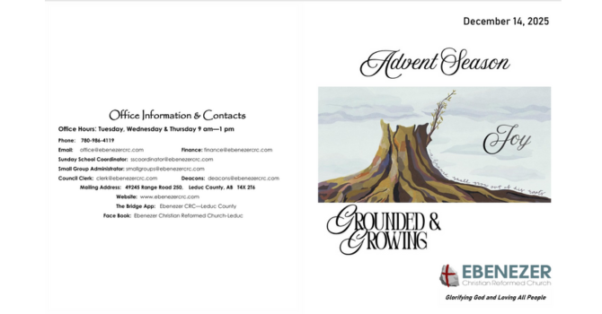 December 14, 2025 | Ebenezer Christian Reformed Church